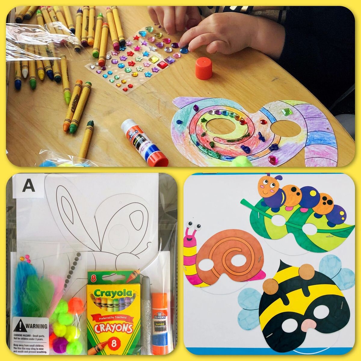 Kids Craft Box Busy Little Bee,diy,craft Box, Craft Activity for Kids 3 ...