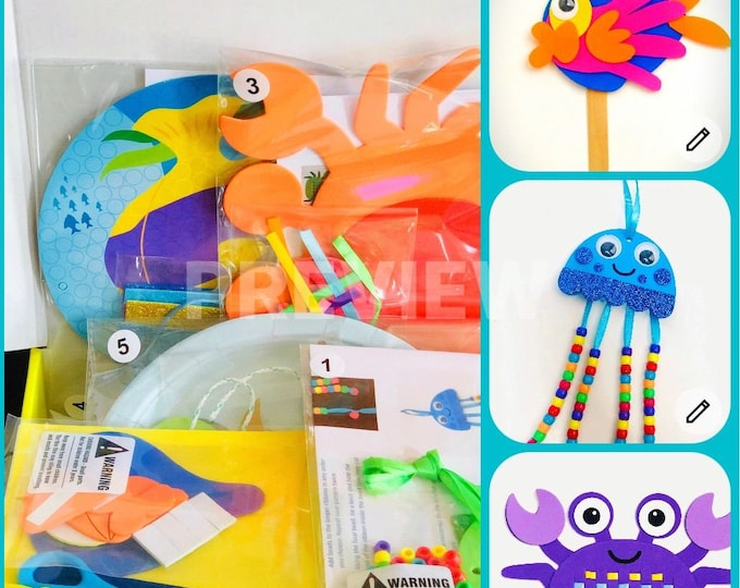 Kids Craft Box Sea the Fun,diy,craft Box,craft Activity for Kids 3-5 ...