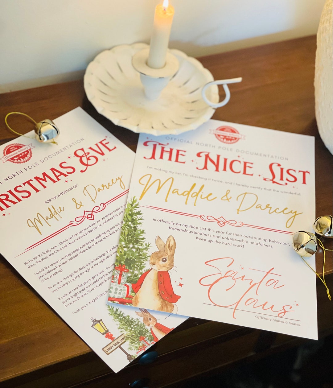 Christmas Eve Letter the Nice List Christmas Eve Box Filler - Etsy