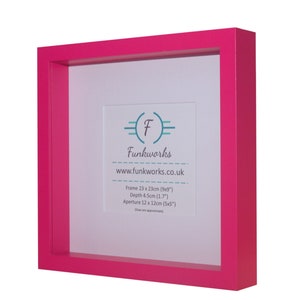 Deep Photo Frame Picture Display Square Box 3D 23x23cm 9x9in Like Ribba ...