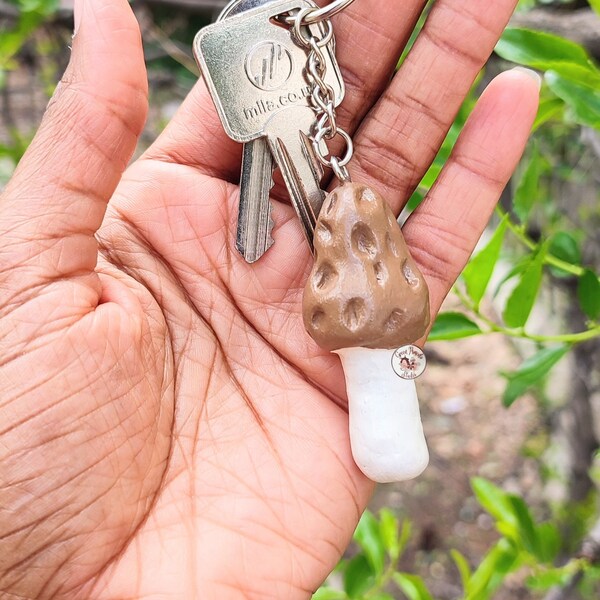 Mushroom Keychain - Etsy