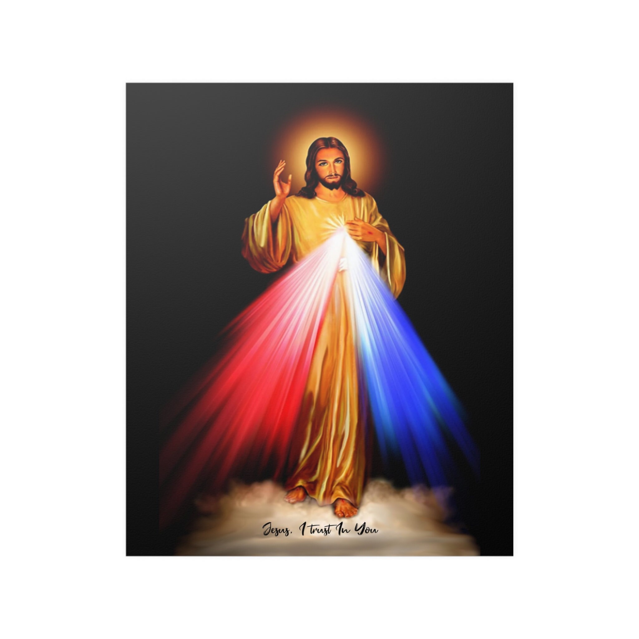 Jesus Divine Mercy Satin Poster: Catholic Christian Wall Art - Etsy