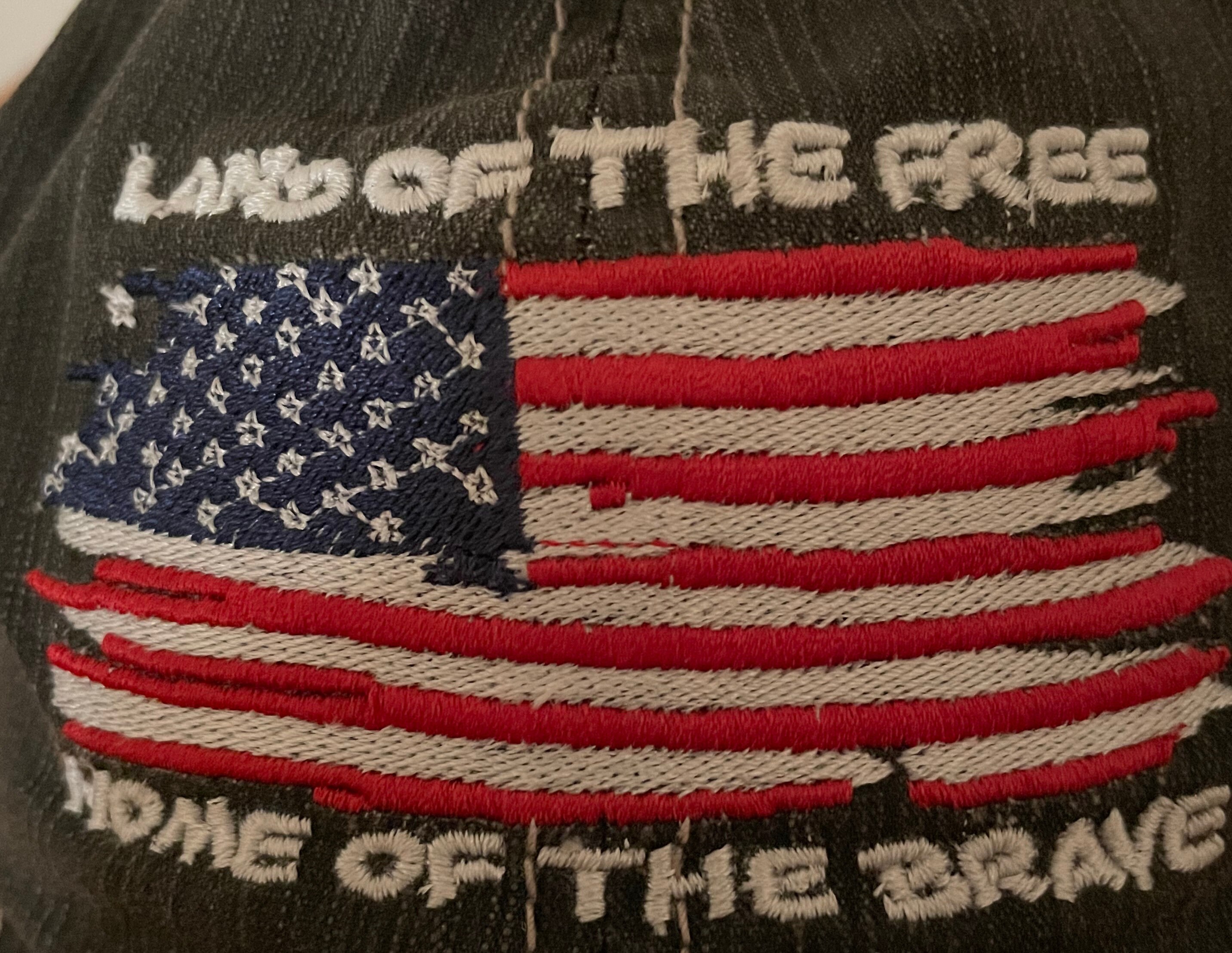 Grey Distressed American Flag Trucker Cap American Flag Hat - Etsy