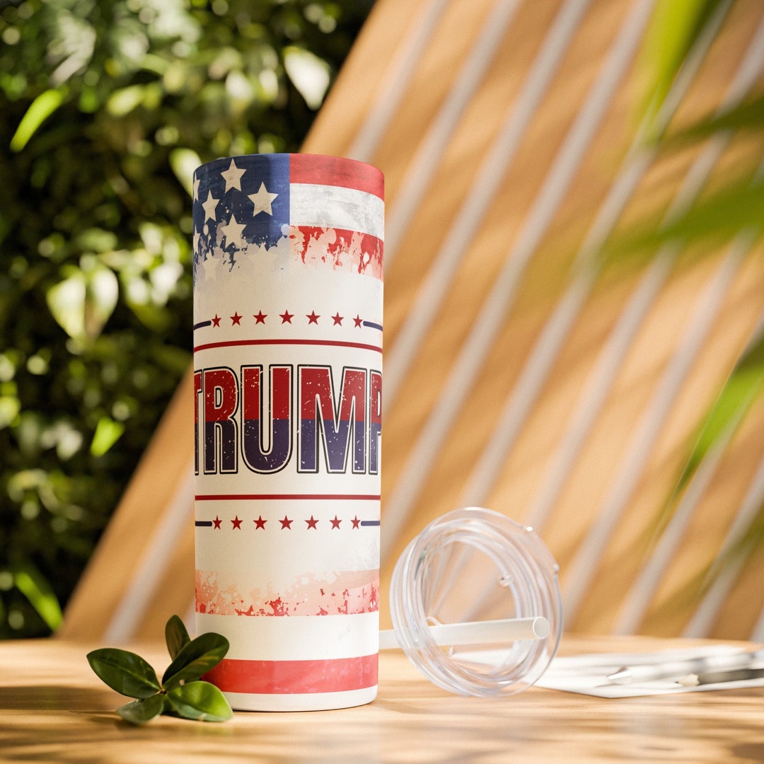 Trump 2024 Insulated Stainless Steel Tumbler 20 Oz With Lid Straw High ...