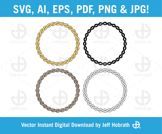Gold Rope Chain Vector
