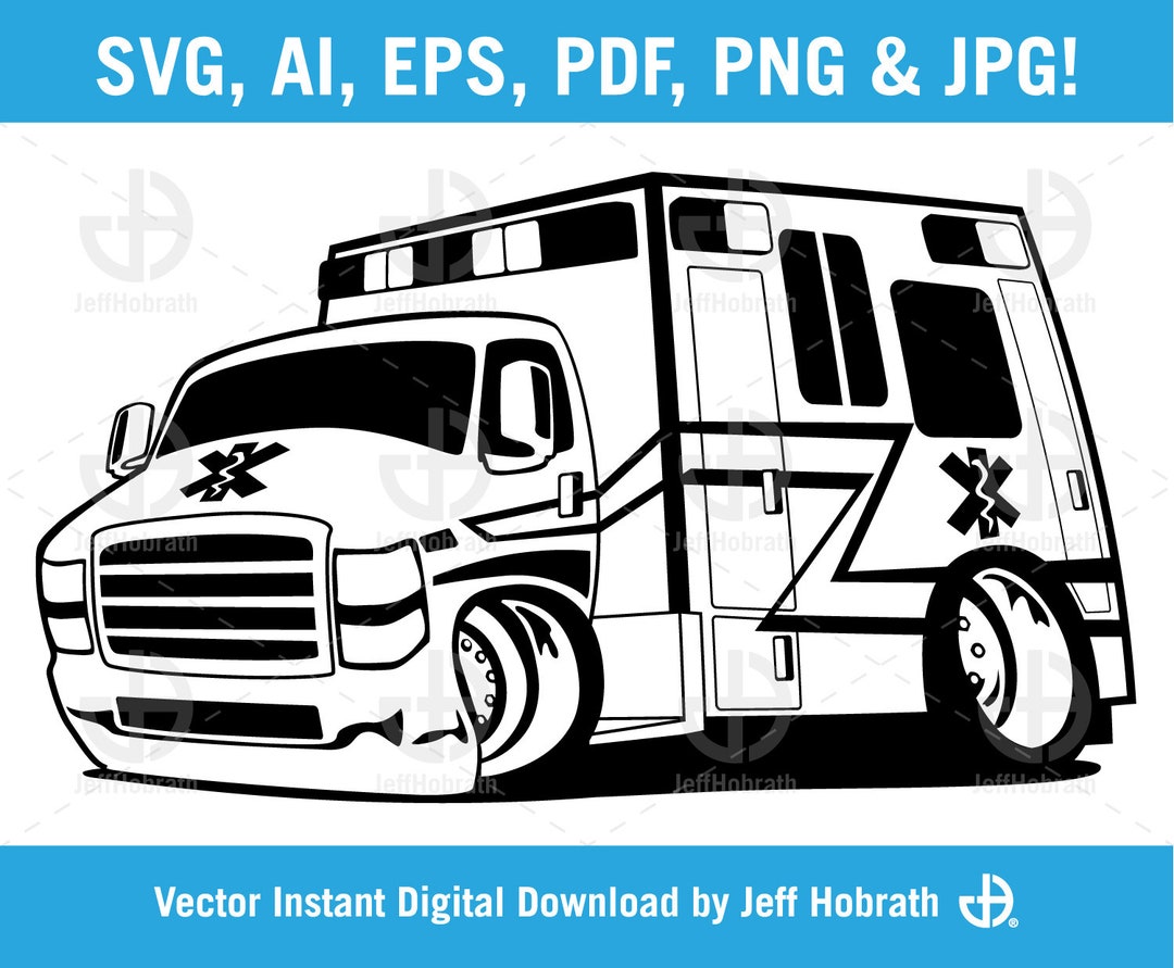Paramedic Ambulance EMT EMS Cartoon Isolated Vector Illustration ...