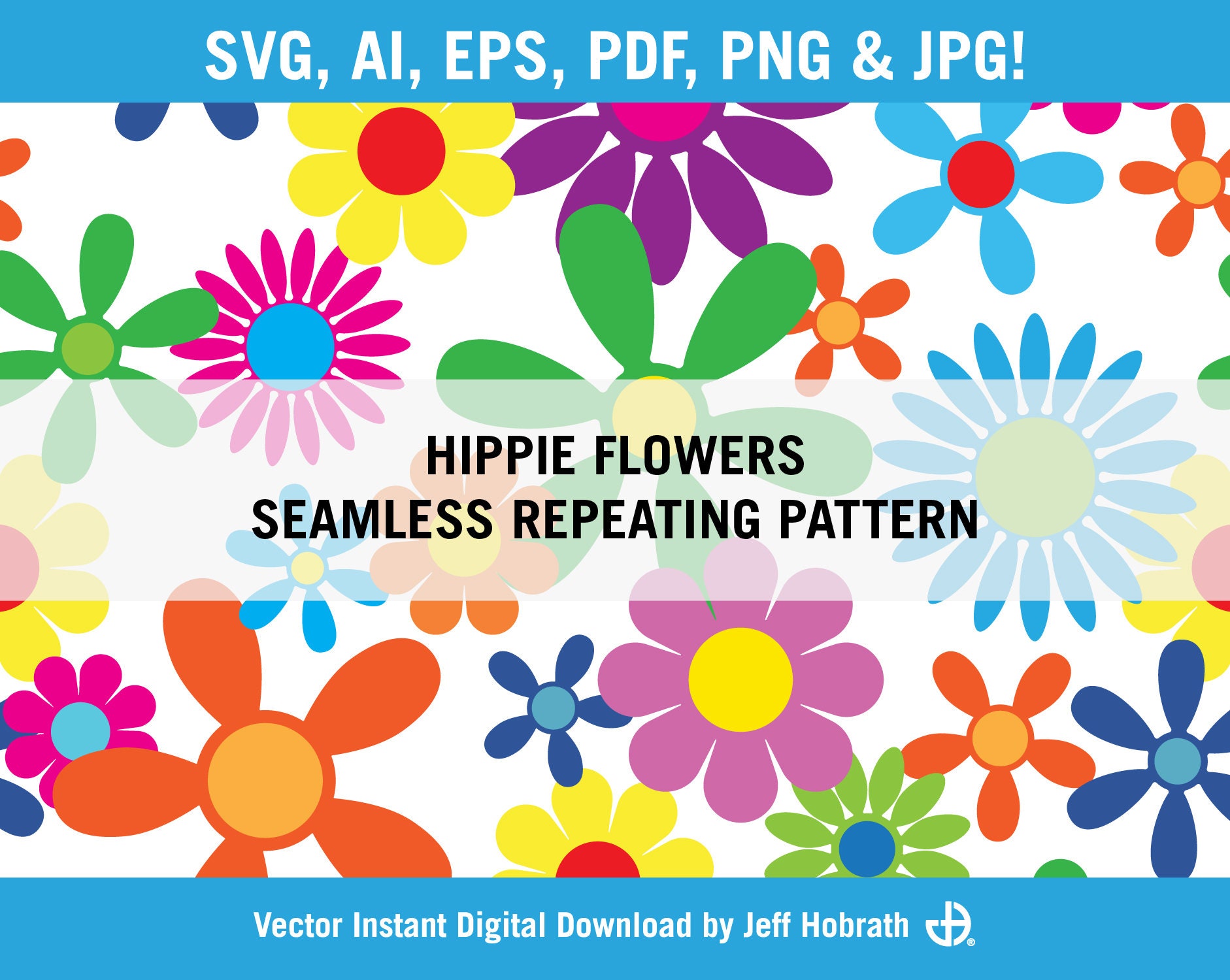 Hippie Flowers Vector