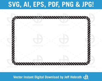 Rope Frame SVG Square Frame SVG Nautical JPG Png - Etsy