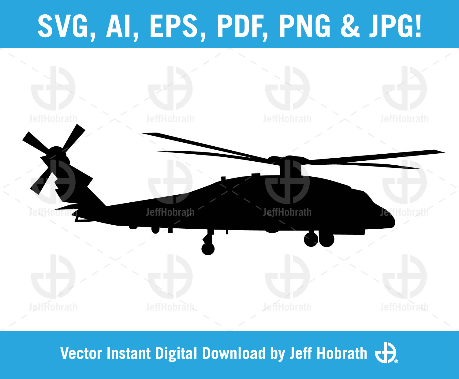 SH-60 Helicopter Aircraft Silhouette Isolated Vector - Etsy