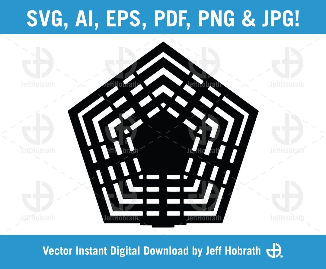 Pentagon Isolated Vector Illustration Digital Download, Ai, Eps, Pdf ...