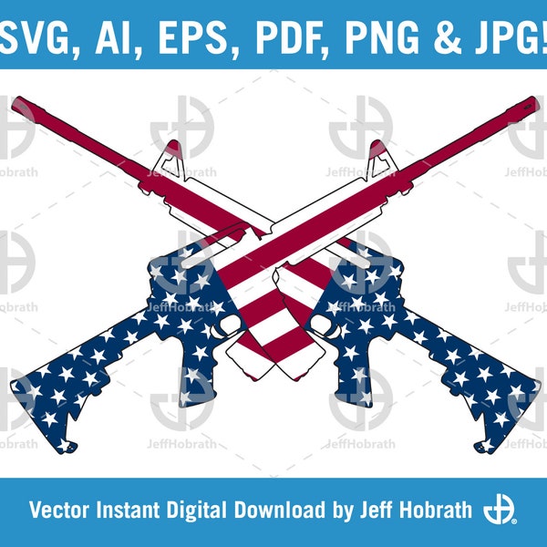 Crossed Rifles Svg - Etsy
