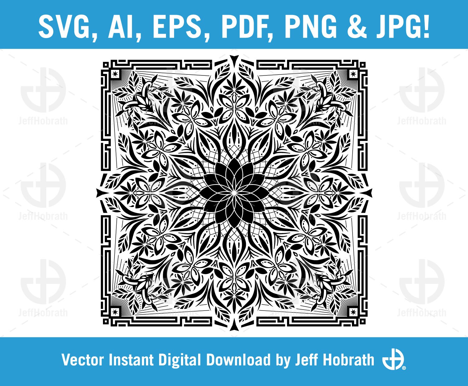 Mandala Psychedelic Highly Detailed Ornate Background vector | Etsy