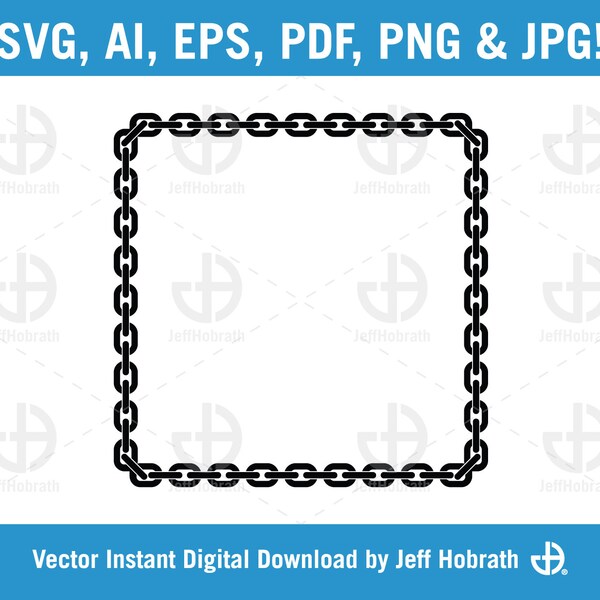 Chain Border Png - Etsy