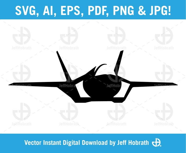 F-35 Lightning II Military Fighter Jet Aircraft silhouette | Etsy