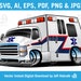 Paramedic Ambulance EMT EMS Cartoon Isolated Vector Illustration ...