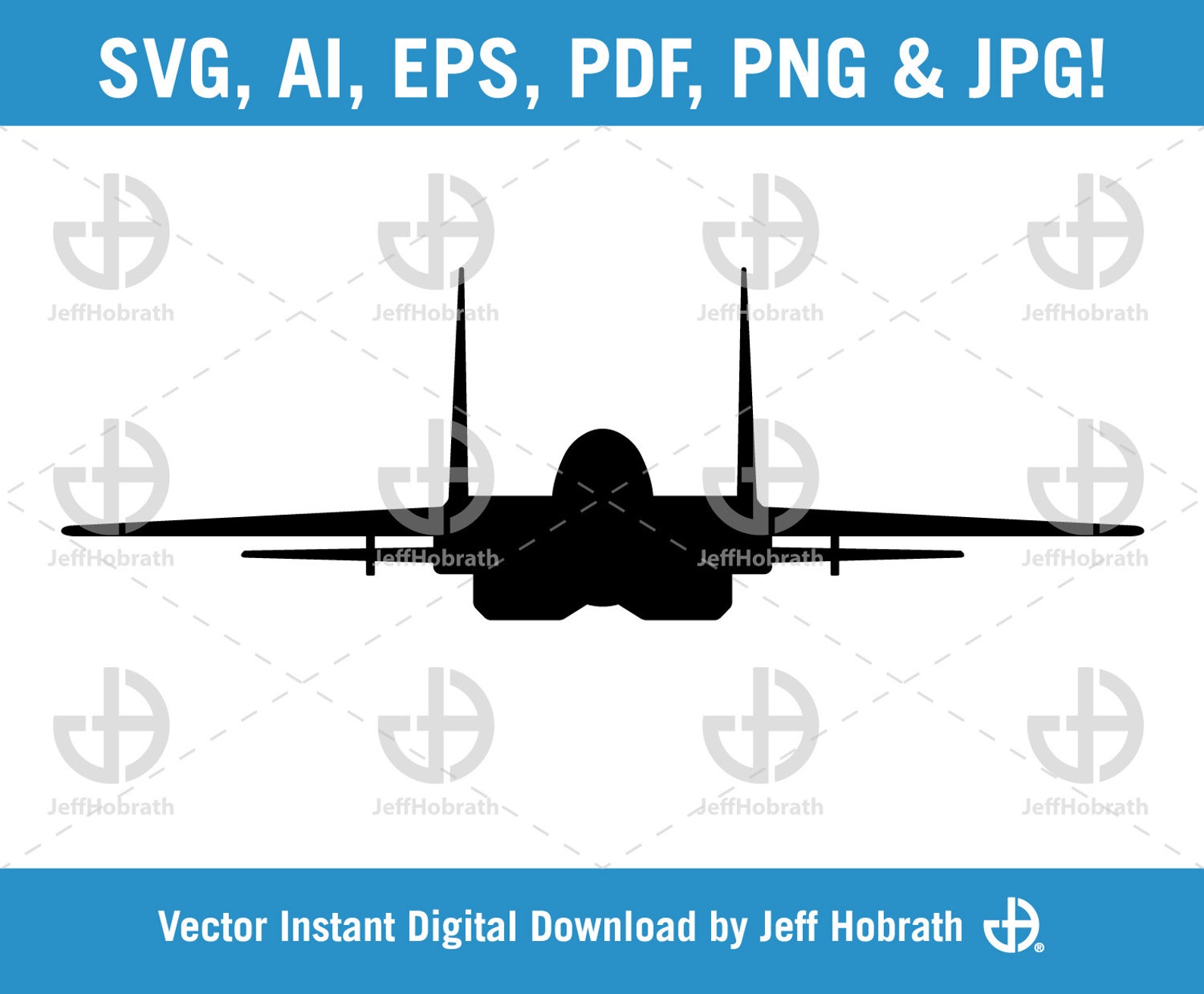 F-15 Eagle Military Fighter Jet Aircraft Silhouette Isolated Vector ...