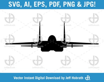 F-15 Eagle Fighter Jet SVG and PNG File Bundle - Etsy