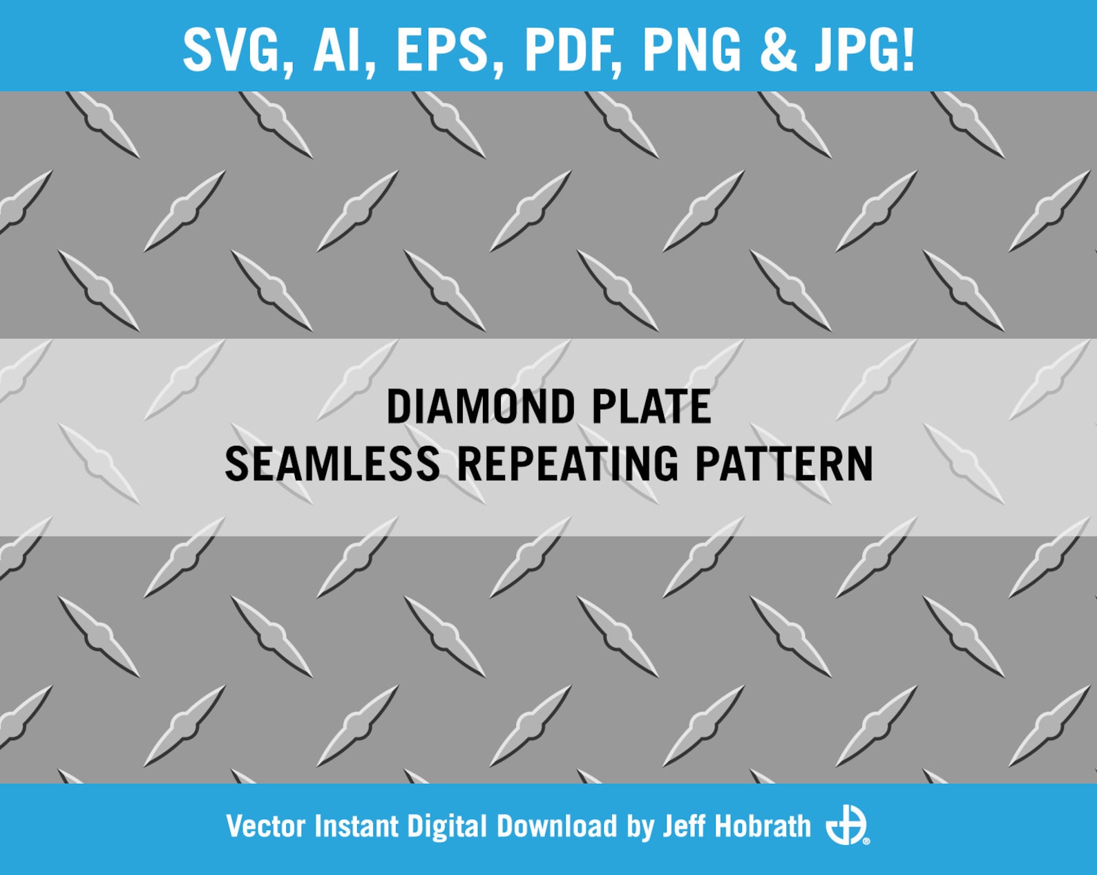 Diamond Plate Seamless Repeating Pattern Vector Illustration - Etsy