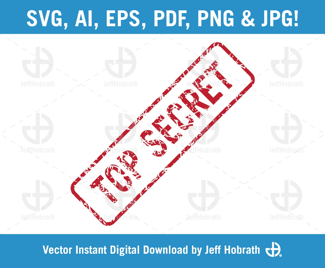 Top Secret Vector Illustration Instant Digital Download, Ai, Eps, Pdf ...