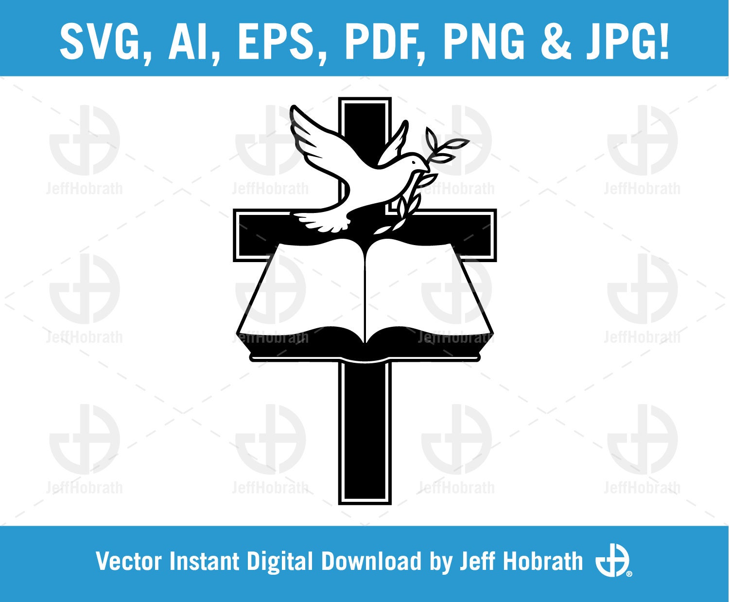 Open Bible With Dove