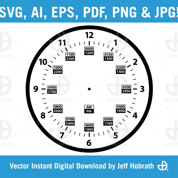 Clock Template - Etsy Canada