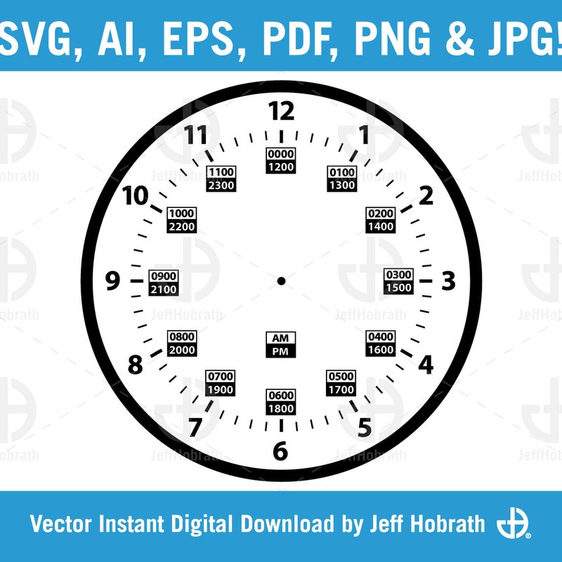 Clock Template - Etsy Canada