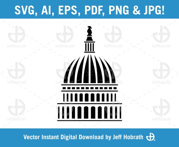 Capitol Building Line Drawing