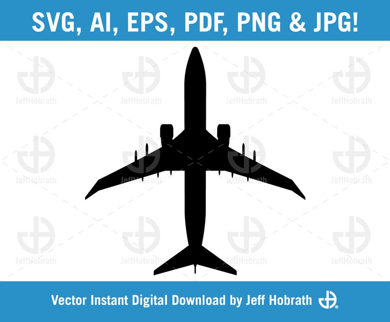 P-8 Poseidon Military Jet Aircraft Silhouette Isolated Vector | Etsy