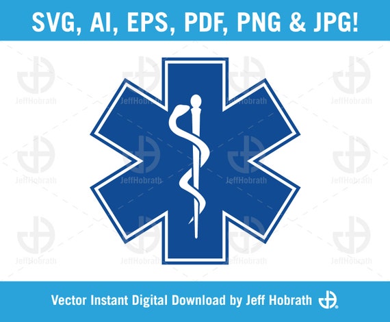 Classic Blue Medical Star of Life Paramedic EMT EMS Ambulance | Etsy