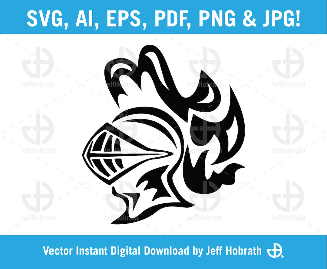 Knight Logo Vector Illustration Digital Download, Ai, Eps, Pdf, Svg ...