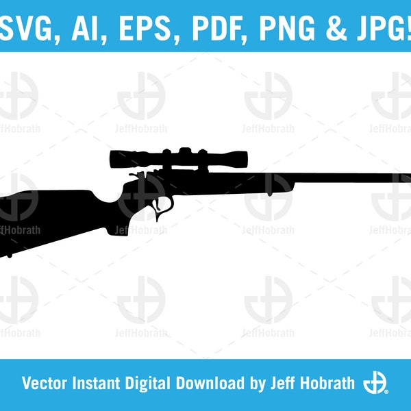 Rifle With Scope Svg - Etsy