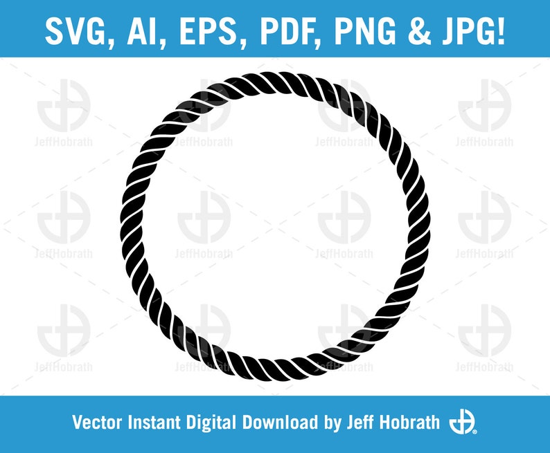 Braided Rope Border Isolated Vector Illustration Digital - Etsy New Zealand