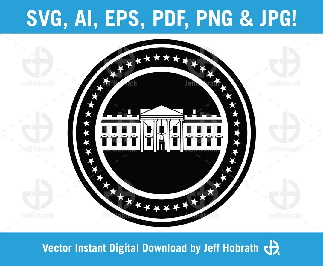 The White House Vector Illustration Instant Digital Download, Ai, Eps ...