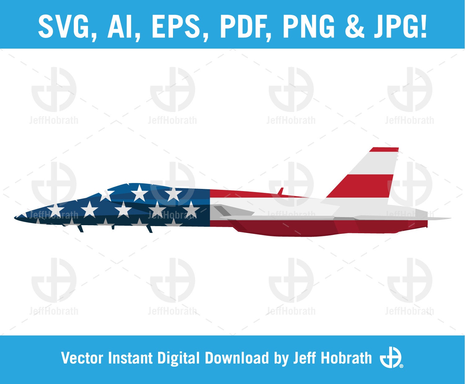 Patriotic F/A-18E/F Military Fighter Jet With USA Flag Overlay Isolated ...