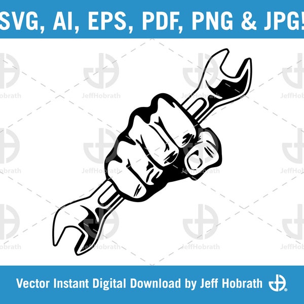 Mechanic Tool Fist Svg - Etsy