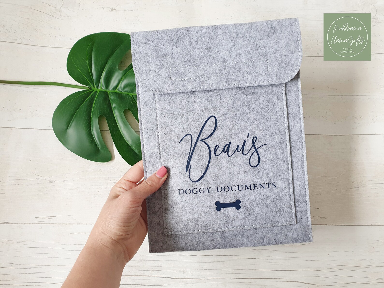 Personalised Pet Document Folder Vet Notes Folder Felt | Etsy