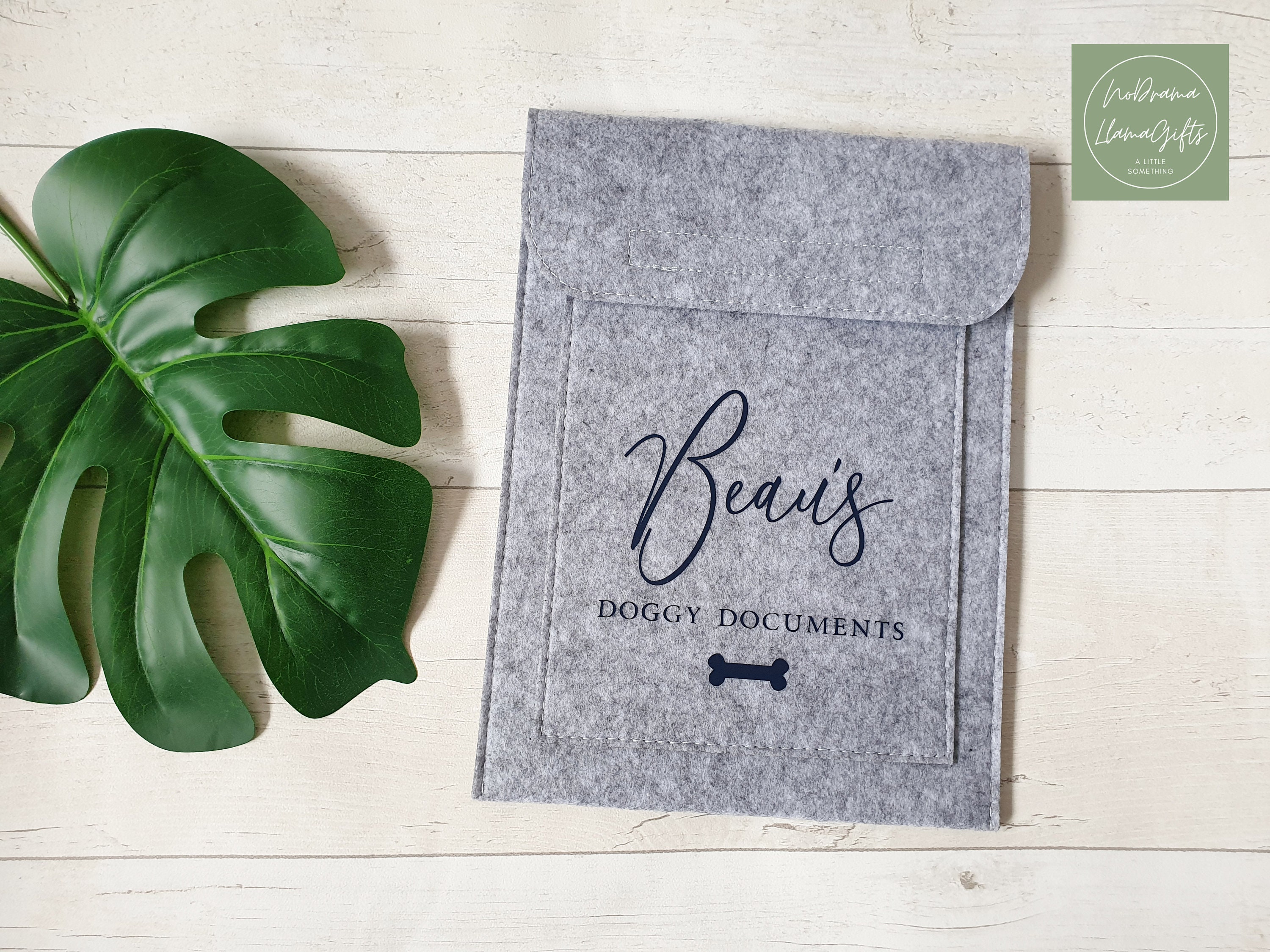 Personalised Pet Document Folder Vet Notes Folder Felt | Etsy