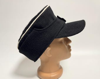 German Military Cap, Army Visor Cap, Austrian Uniform Hat With Ear ...