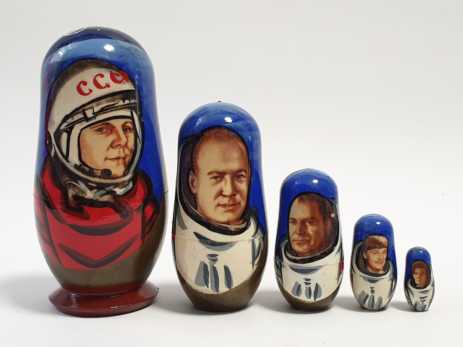 Soviet Nesting Dolls Cosmonaut Yuri Gagarin Matrioshka - Etsy