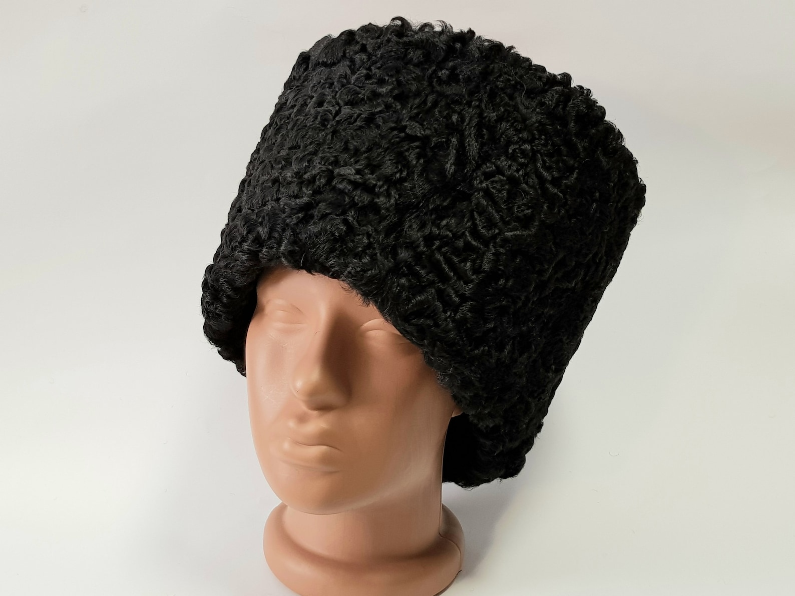 Cossack Fur Hat Papakha Natural Black Astrakhan Russian - Etsy