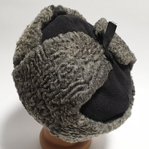 Russian Hat Soviet Ushanka Trapper Hat Astrakhan Karakul Fur - Etsy