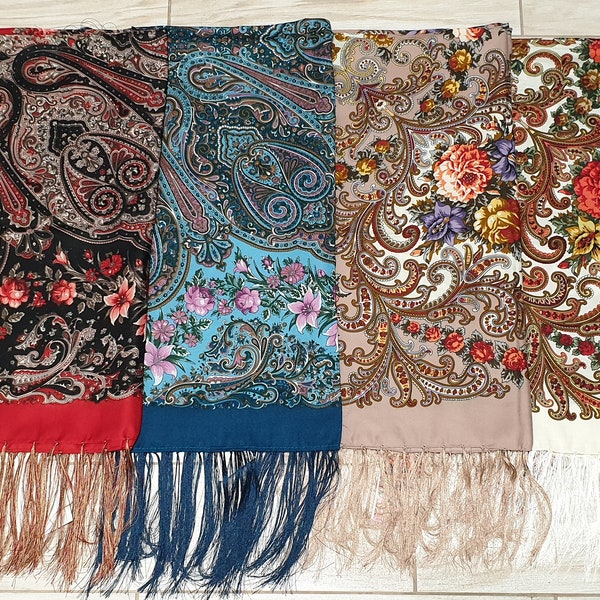 Babushka Scarf - Etsy