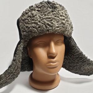 Russian Hat Soviet Ushanka Trapper Hat Astrakhan Karakul Fur - Etsy
