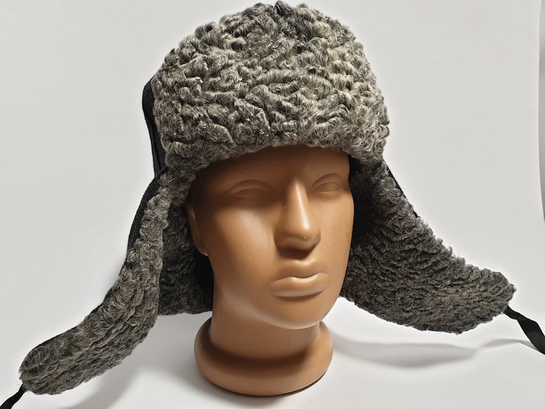 Russian Hat Soviet Ushanka Trapper Hat Astrakhan Karakul Fur - Etsy
