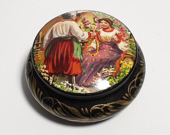 Ukrainian Lacquer Box Unique Jewelry Casket Box Painted - Etsy