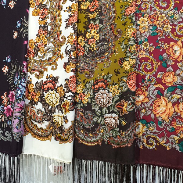 Babushka Scarf - Etsy