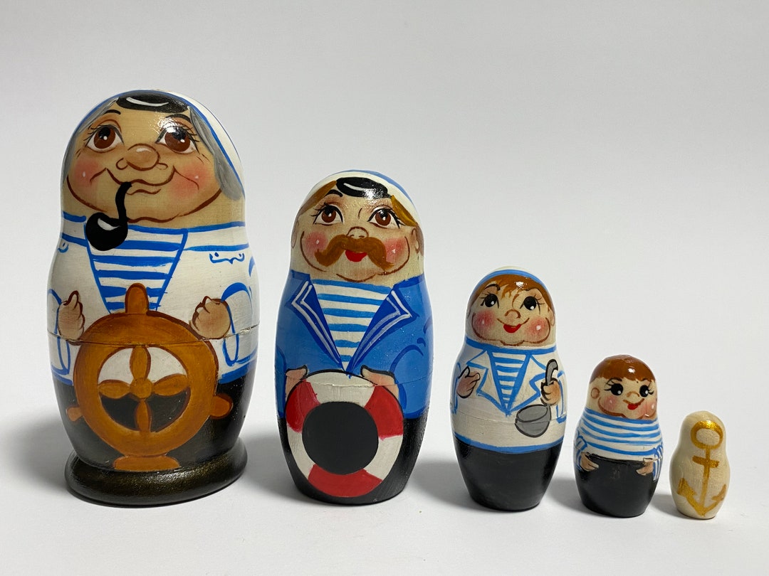 Ukrainian Nesting Dolls for Kids, Matryoshka Babushka Doll, Hand ...