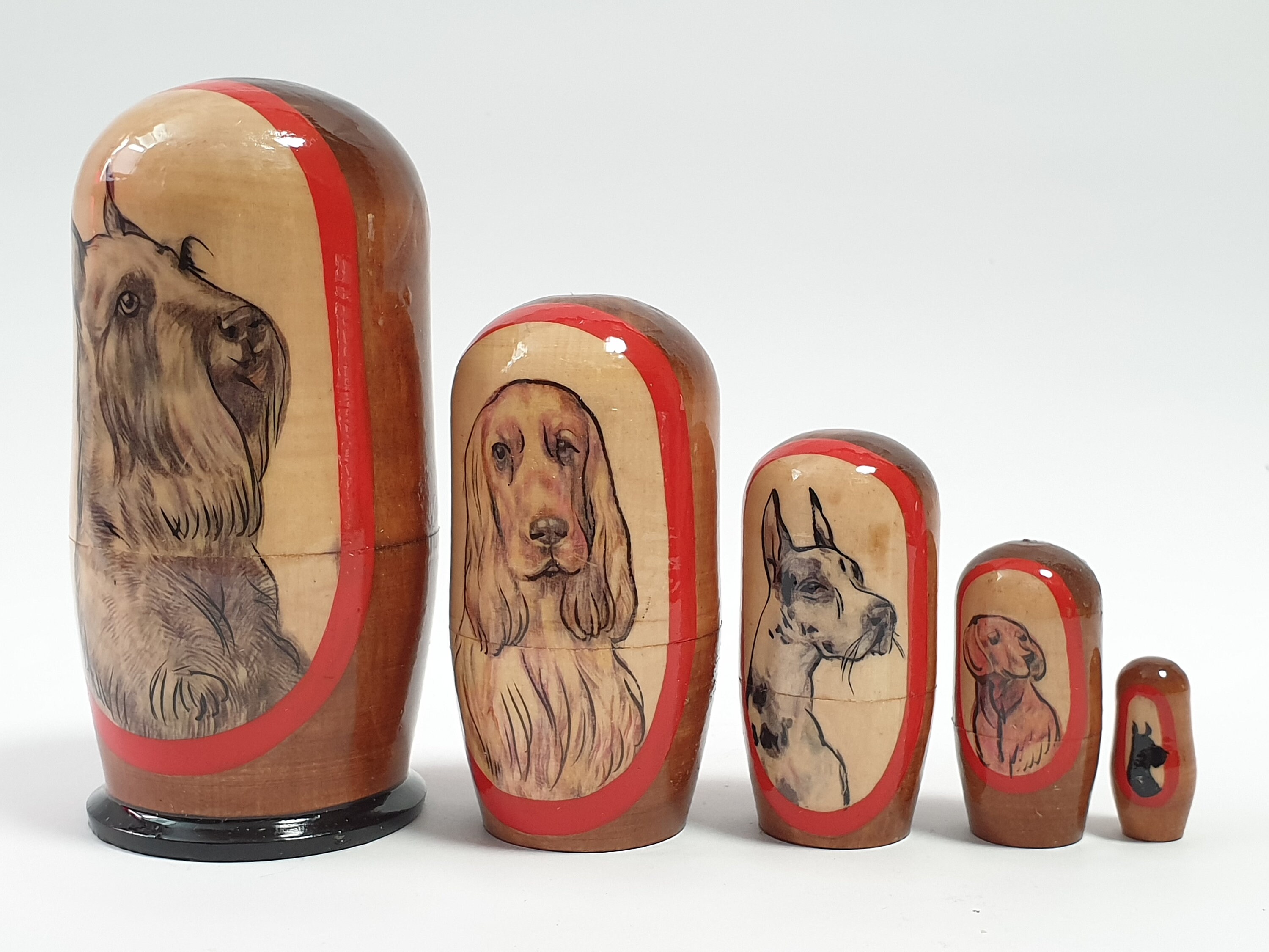 Dogs Wooden Custom Nesting Dolls Matryoshka Animals Babushka | Etsy