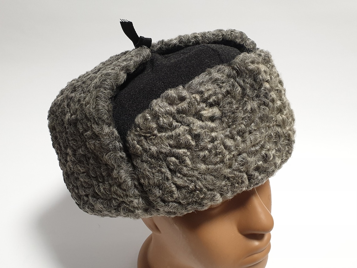 Russian Hat Soviet Ushanka Trapper Hat Astrakhan Karakul Fur - Etsy