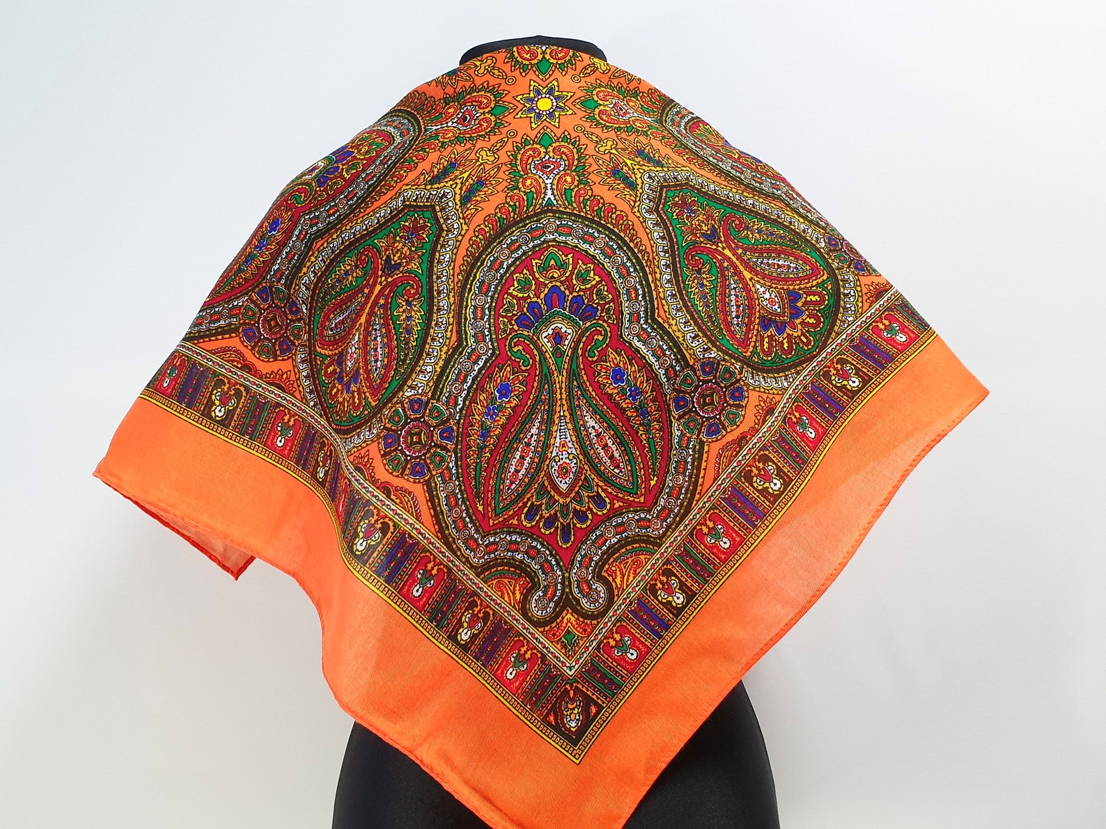 Ukrainian Headscarf Babushka Scarf Slavic Floral Folk Fabric - Etsy